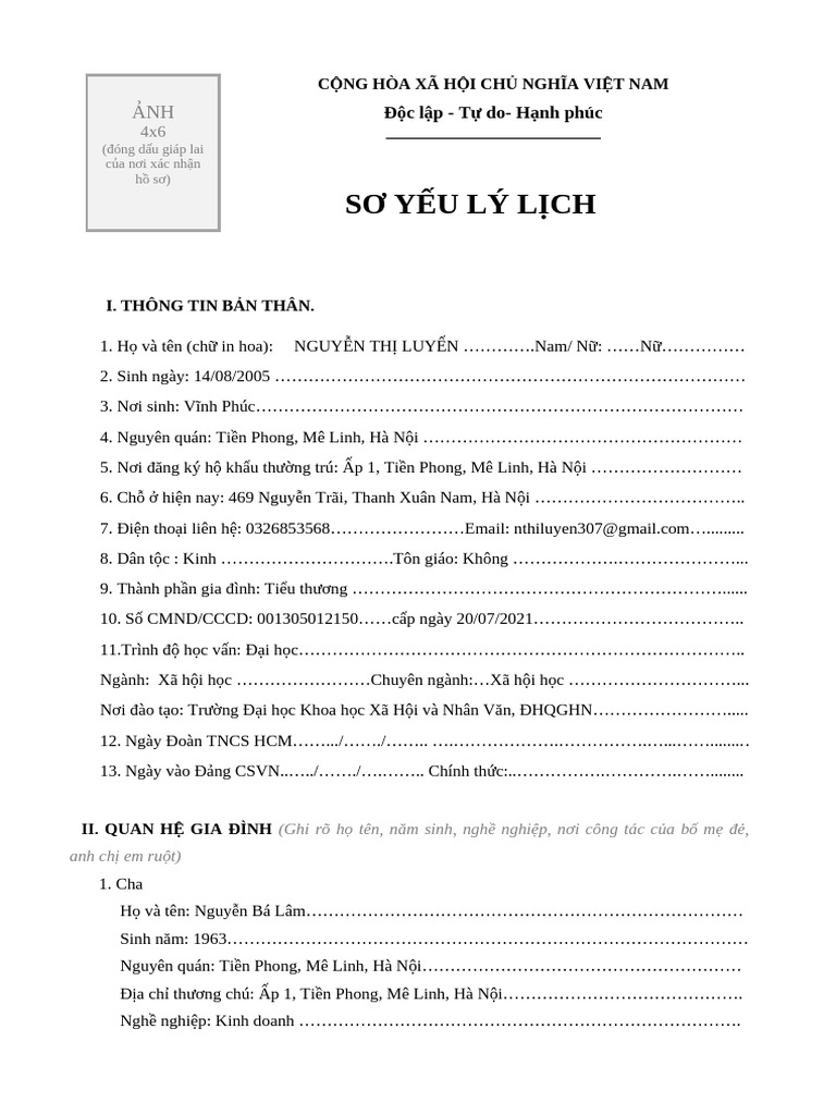 Mau-So-Yeu-Ly-Lich | PDF