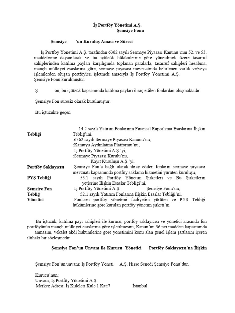 Hisse Senedi - Emsiye SPK | PDF