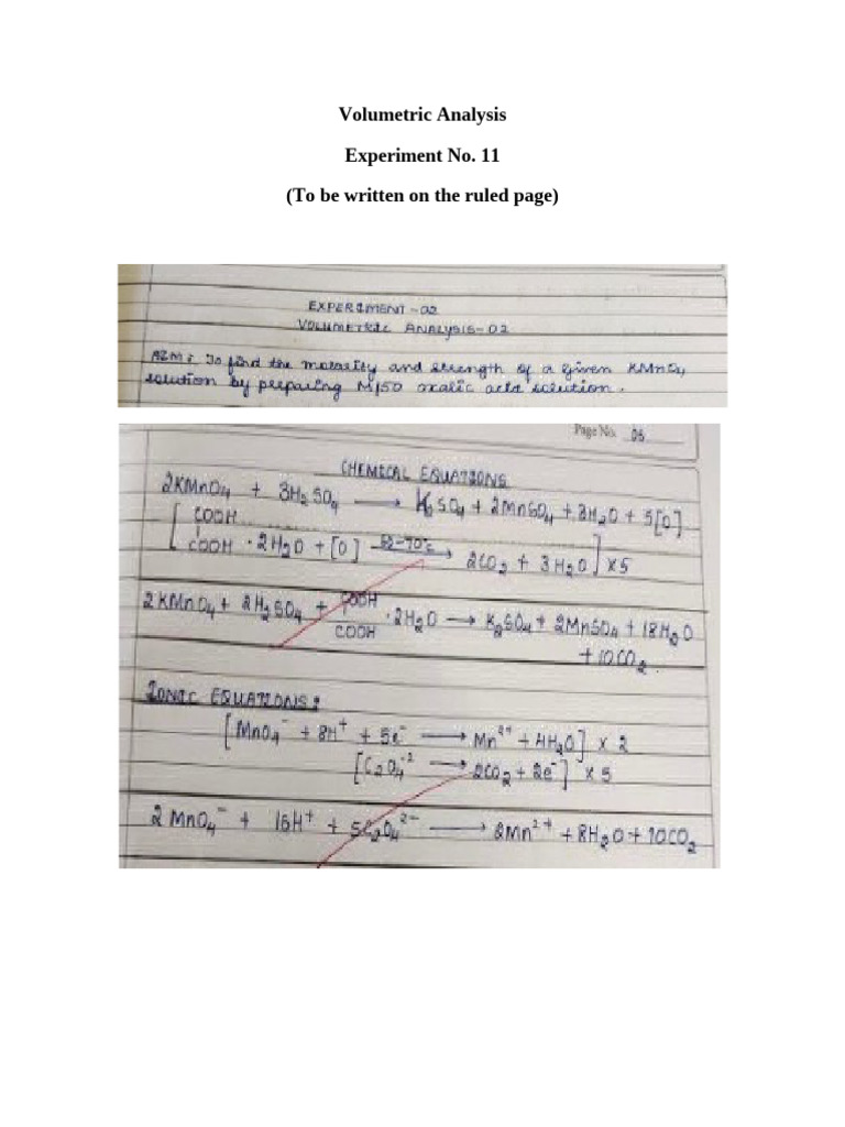 Volumetric Analysis - 2 | PDF
