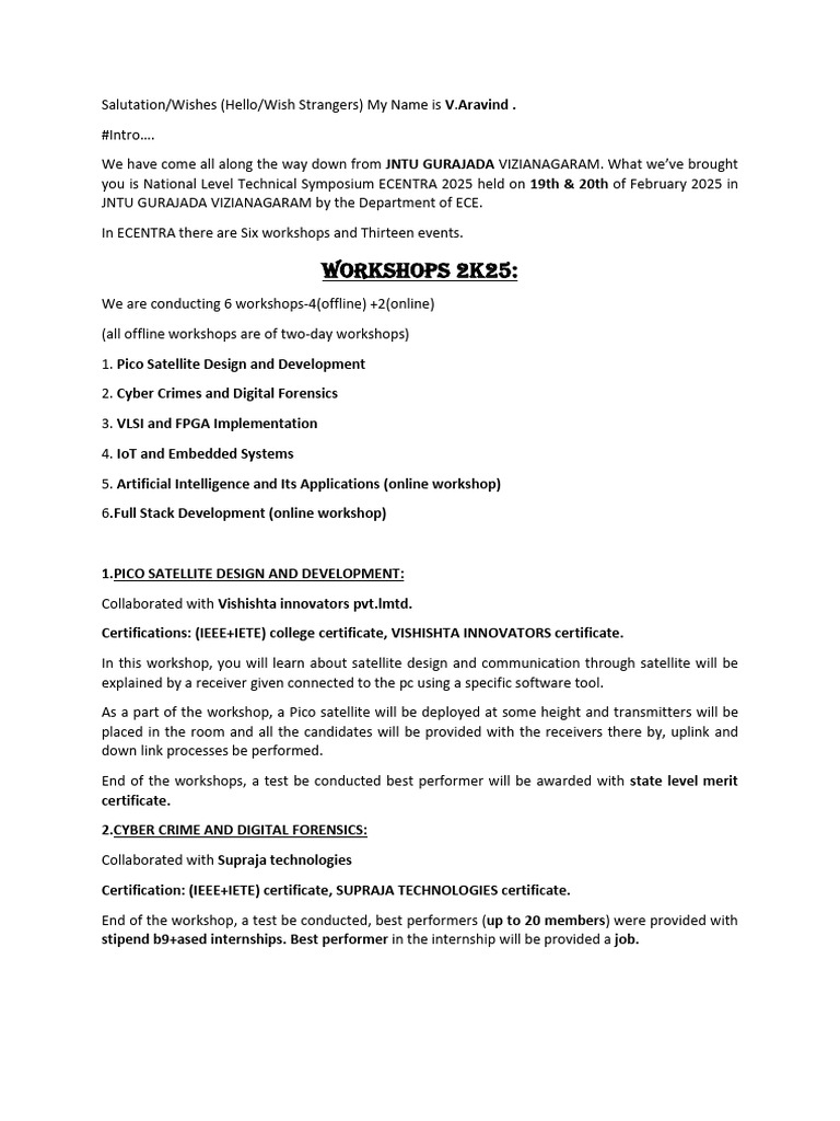 Promotions Palaver 2k25.docx2 | PDF | Computer Engineering | Computing