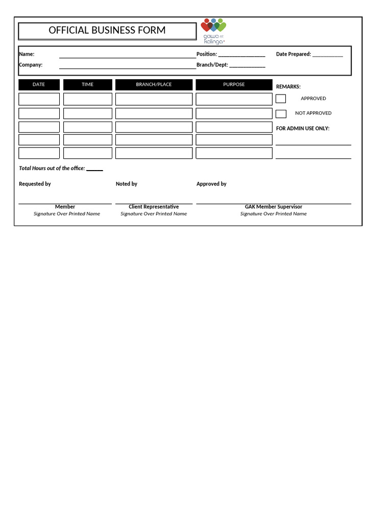 GAK - OB Form | PDF