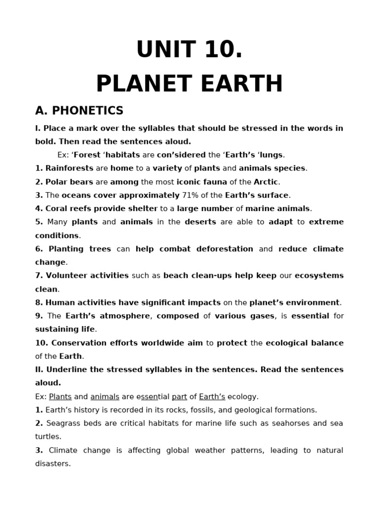Understanding Planet Earth: Unit 10 | PDF | Earth | Arctic