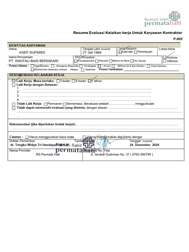 Mcu - F003 Asep Supardi | PDF