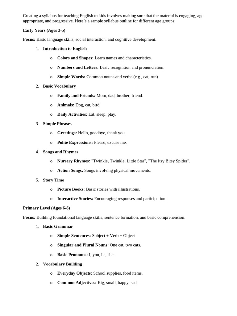 English For Kids | PDF | English Language | Grammatical Number