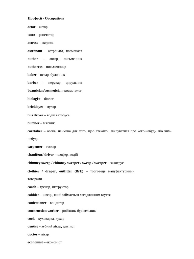 Occupations | PDF