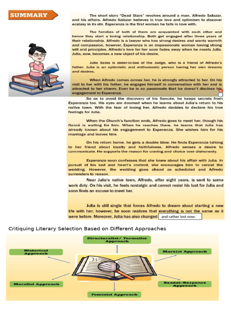 Critiquing Literary Selection Based On Different Approaches | PDF