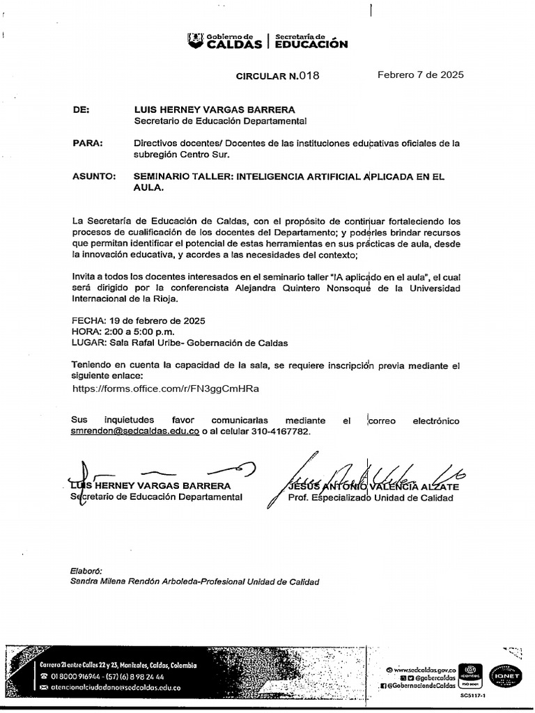 Circular 018 Del 7 de Febrero de 2025 | PDF