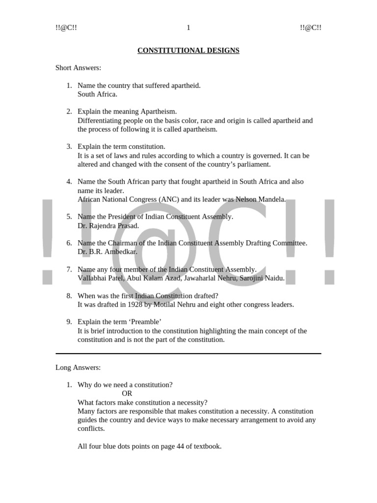 CONSTITUTIONAL DESIGNS | PDF | Constitution | Legal Documents