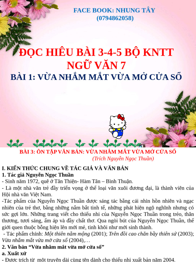 ĐỌC HIỂU BÀI 3-4-5 BỘ KNTT | PDF