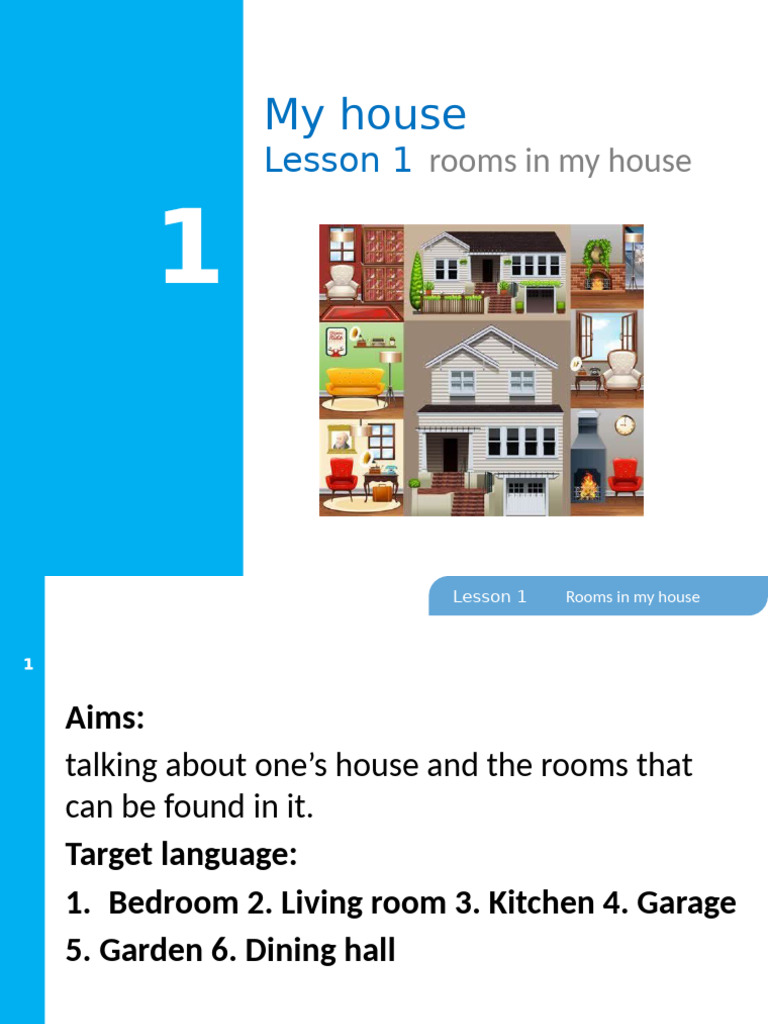 Rooms in My House: Lesson 1 Guide | PDF | Room | Bathroom