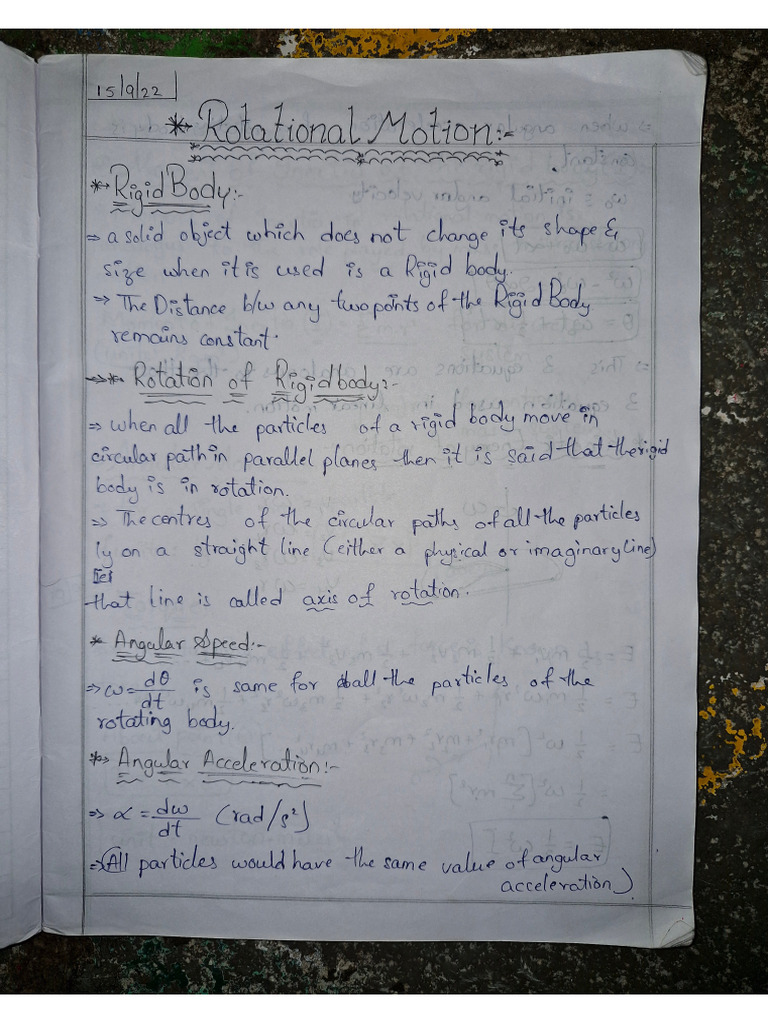 Rotational Motion | PDF