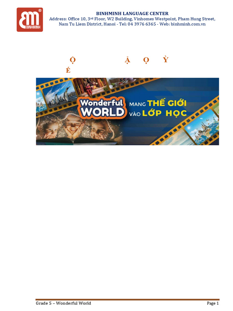 Nội dung kiến thức ôn tập học kỳ 1 TA5- WW5 | PDF | Linguistics