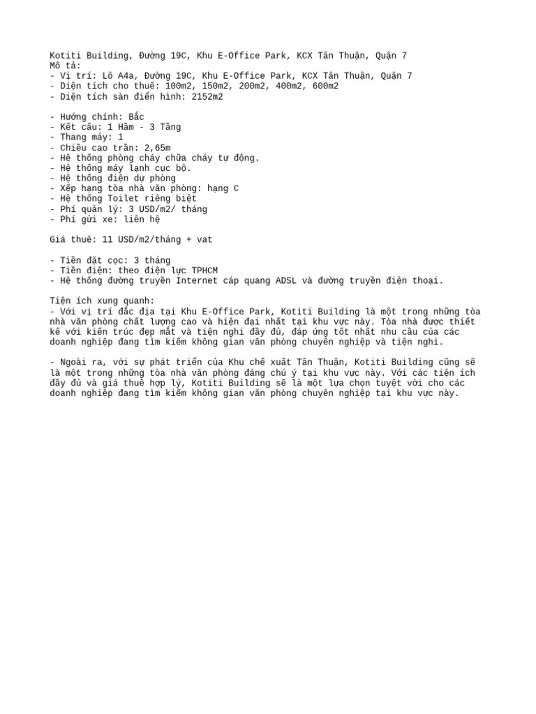 Kotiti Building | PDF