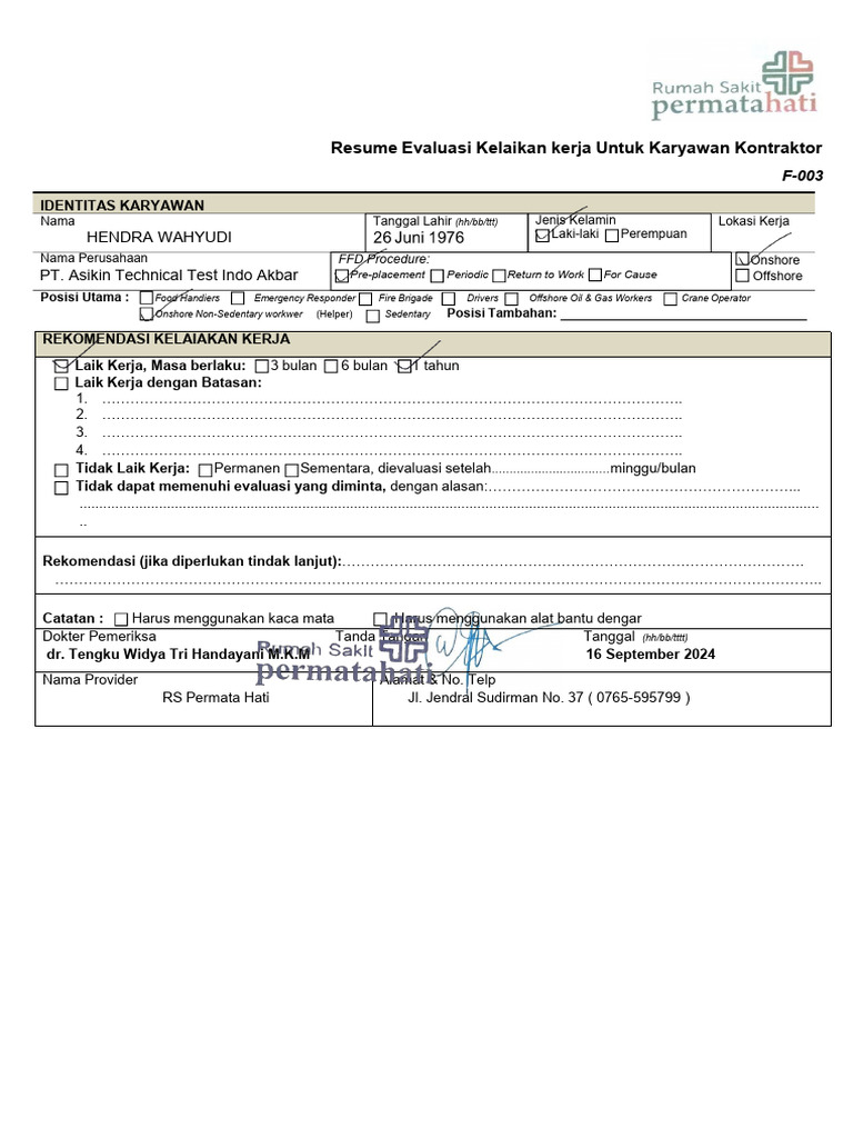 Mcu - F003 Hendra Wahyudi | PDF