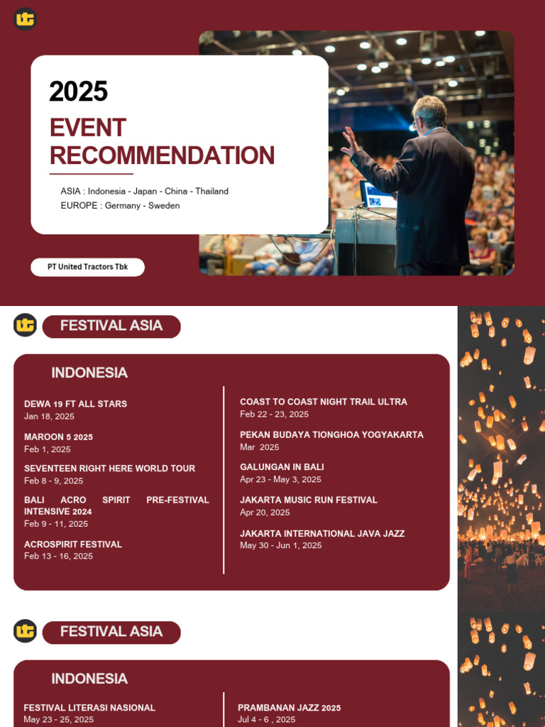 Event Recommendation 2025 | PDF | Entertainment Events | Festival