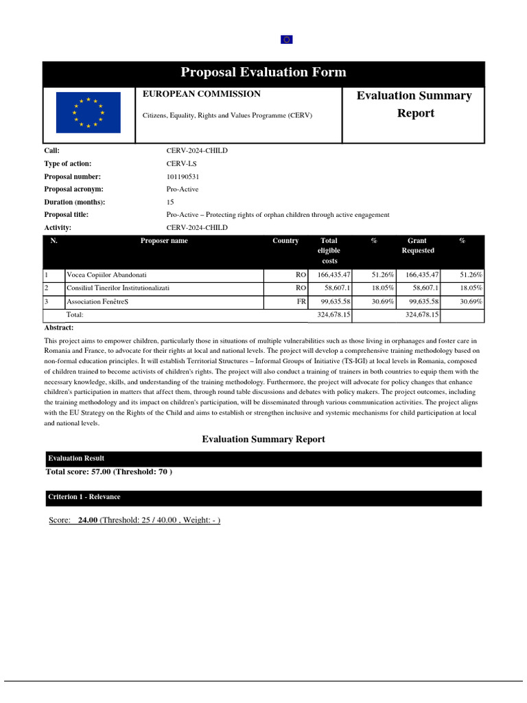 101190531_Pro-Active_ESR | PDF | Evaluation | Receipt