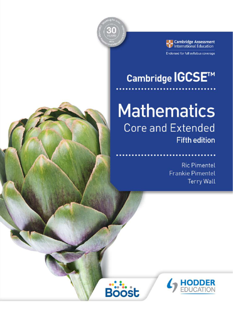 Core and Extended Mathematics Fifth Edition | PDF
