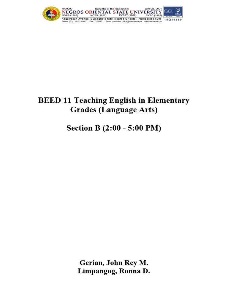 Lesson Plan in BEED 11 Adjectives | PDF | Adjective | Grammatical Number