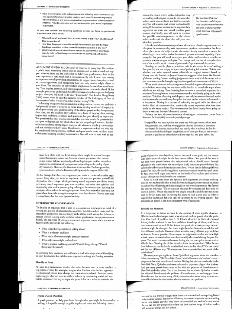 Greene - Argument As Conversation | PDF