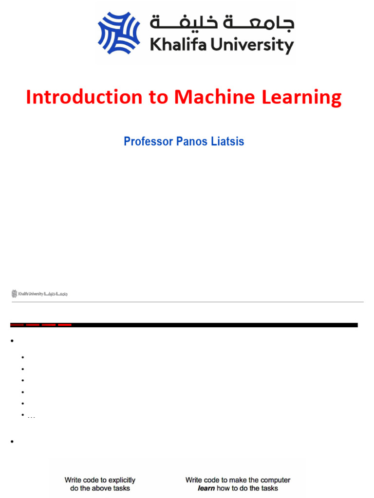 Lecture 1 (Part 2) - Definitions and Examples of Machine Learning | PDF | Chronic Kidney Disease ...