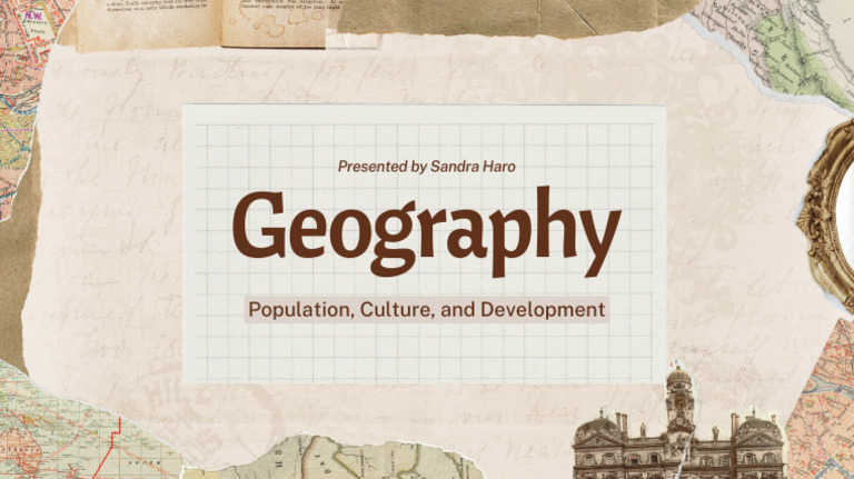 Beige Scrapbook Geography Presentation | PDF