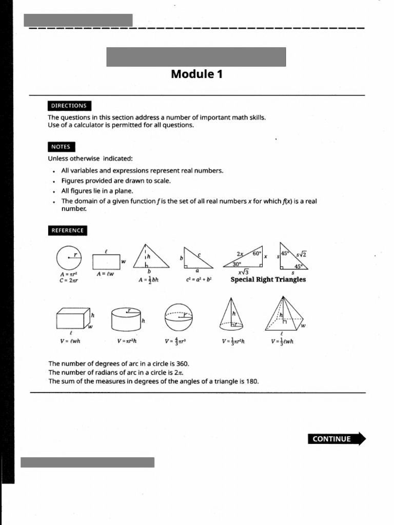 SI Math Module 1 | PDF