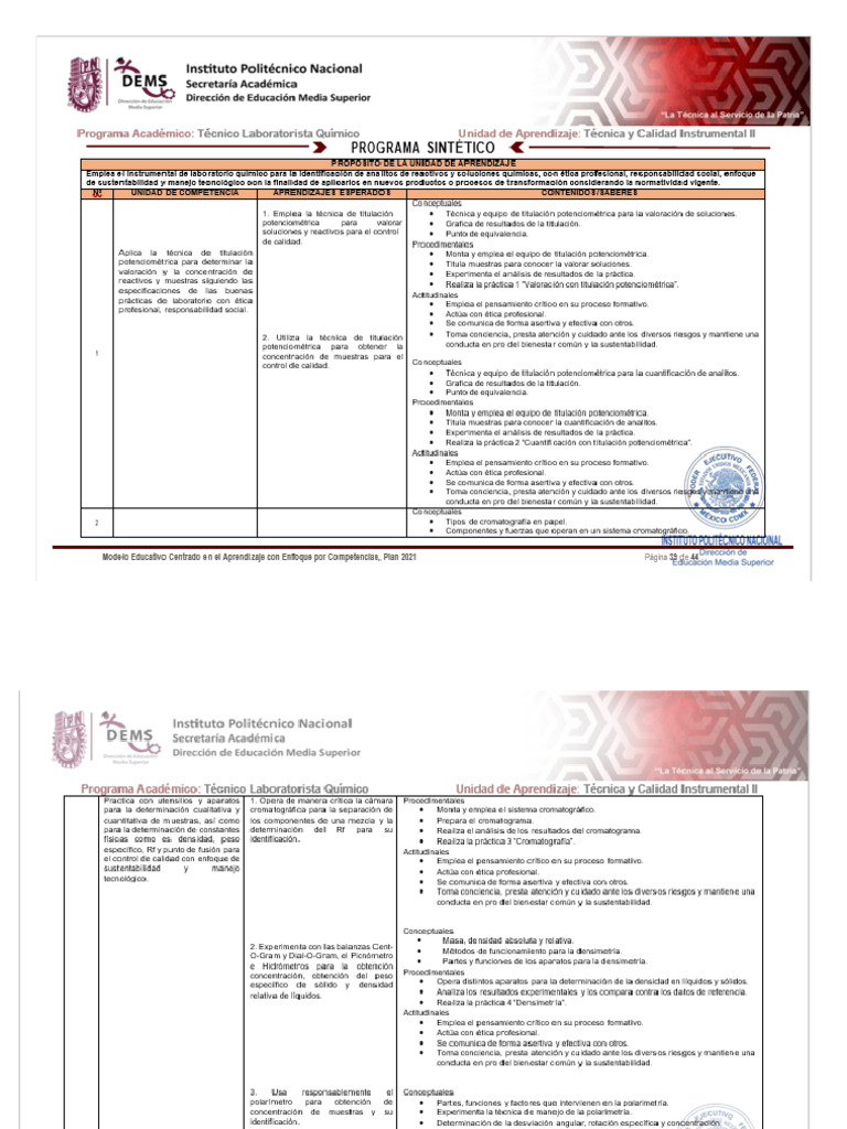 PROGRAMA SINT-TICO | PDF