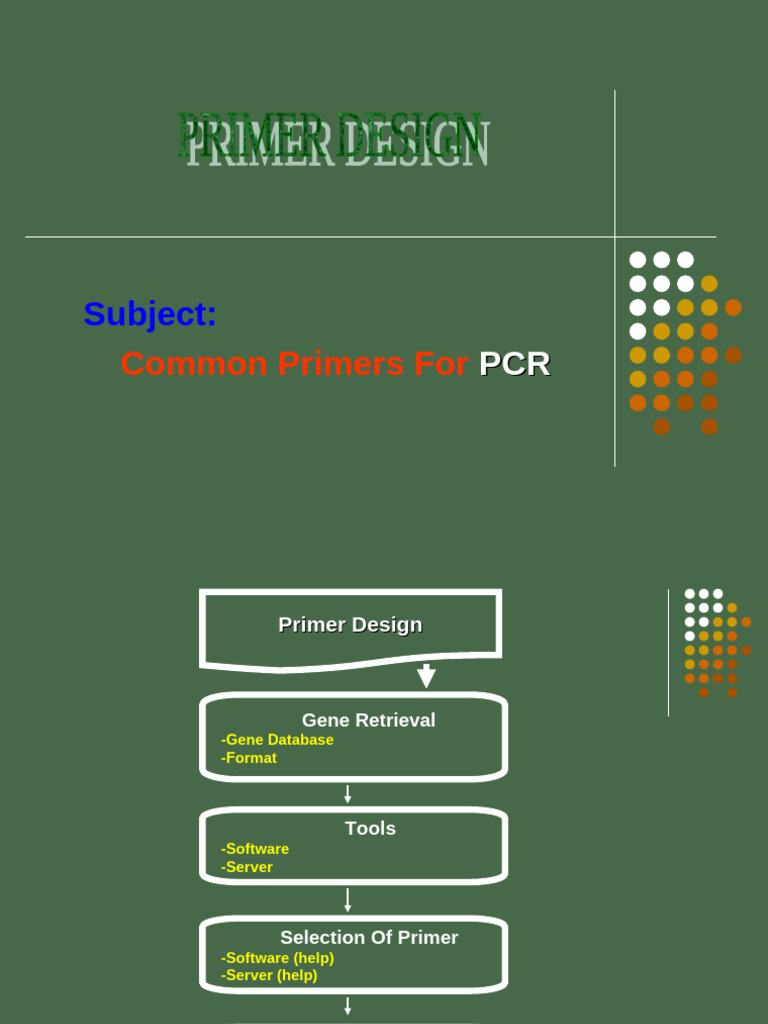 Primer Design | PDF
