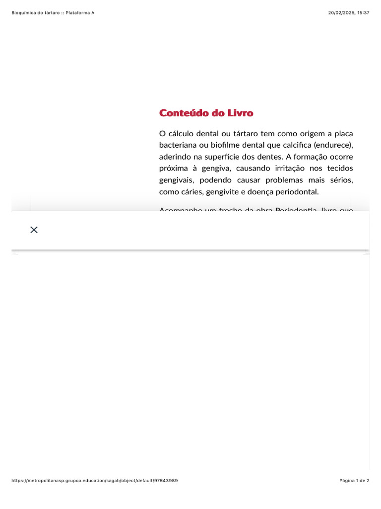 Etiologia e Patogênese | PDF | Especialidades médicas | Anatomia dental