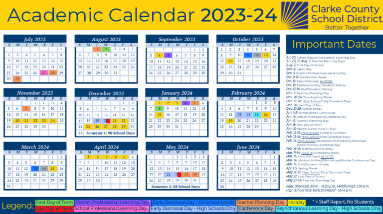 Academic Calendar 2023-24 ENG | PDF | Observances | Holidays