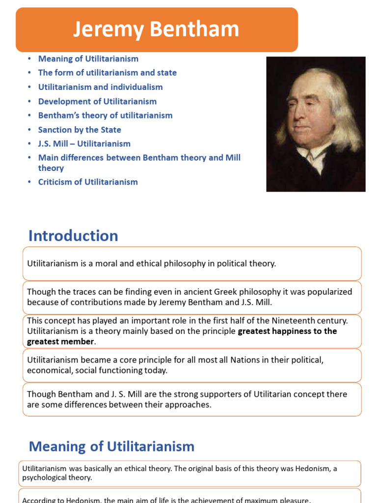 Bentham Quick Revision | PDF | Utilitarianism | Pleasure