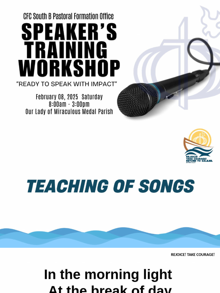 Speakers-Training (2) | PDF | Glory (Religion) | Jesus