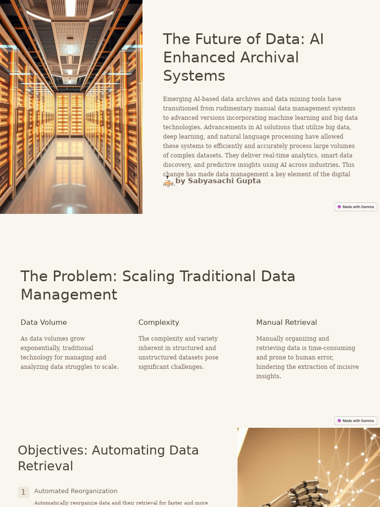 The Future of Data AI Enhanced Archival Systems | PDF | Artificial ...
