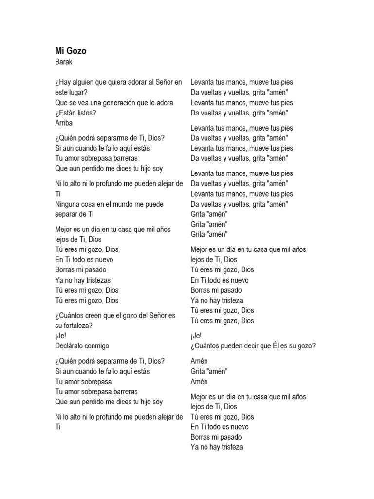 Mi Gozo: Alabanza y Adoración | PDF | Dios