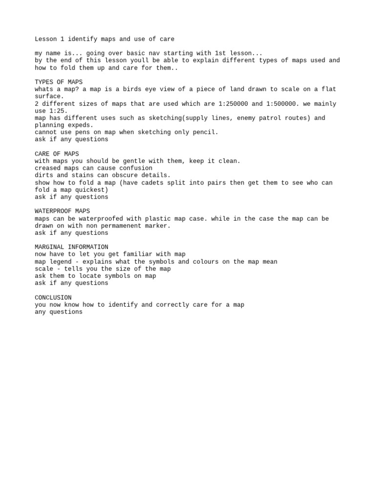 Lesson 1 identify maps and use of c | PDF Lesson 1 identify maps and use of c | PDF