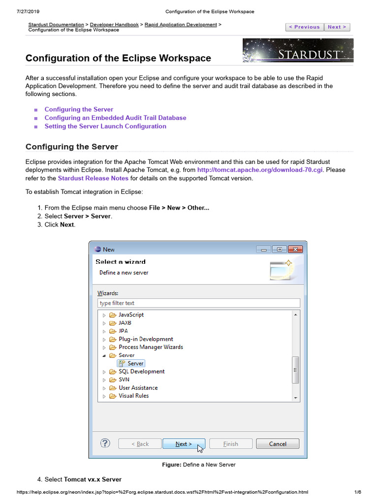 Eclipse Workspace Configuration Pdf Eclipse Software Databases