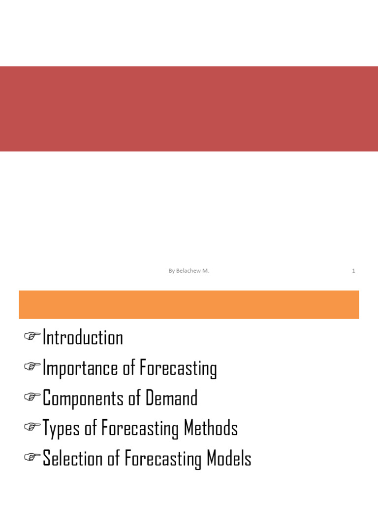 Chapter 2 Forecasting Pdf Forecasting Linear Regression