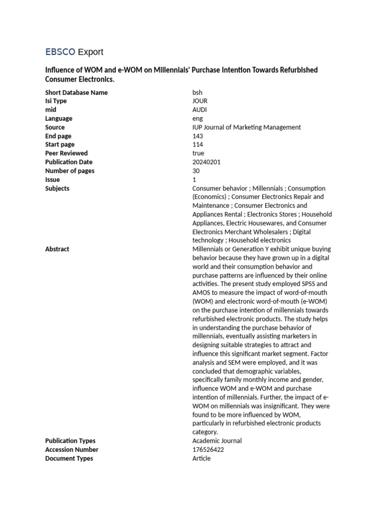 EBSCO-Metadata-12_02_2025.docx | PDF | Millennials | Economies