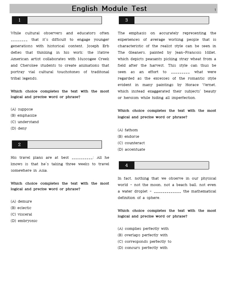 F Digital SAT English Module 2 | PDF