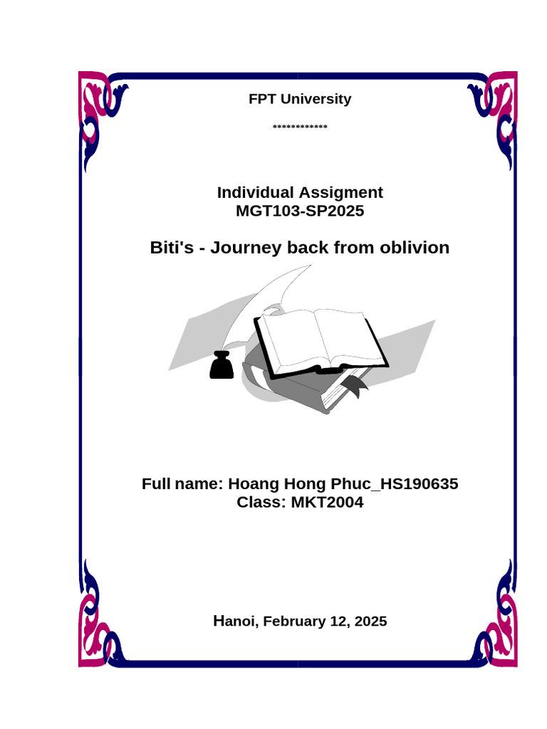 Biti's Individual Assigment | PDF | Brand | Footwear