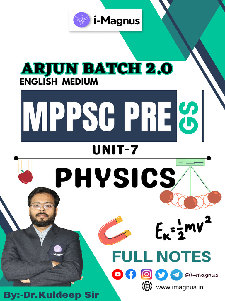 UNIT - 7 Physics (English) #I - Magnus | PDF | Waves | Force