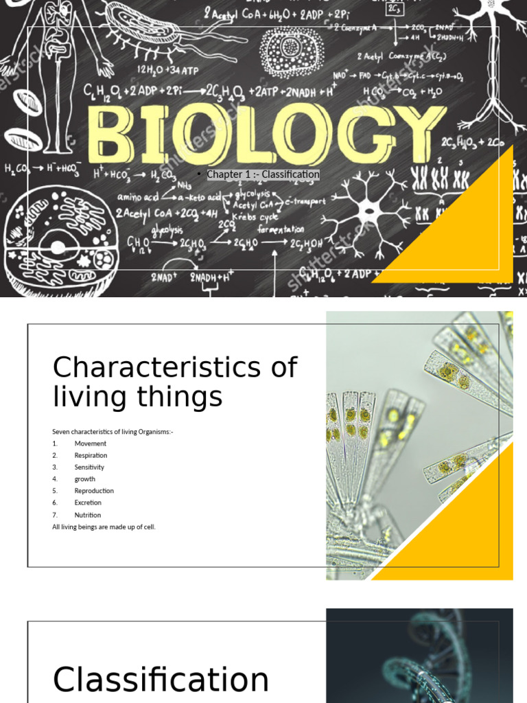 Chapter 1 Classification | PDF | Species | Cell (Biology)