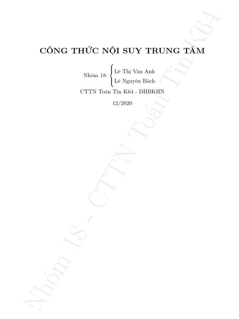 N I Suy Trung Tâm | PDF