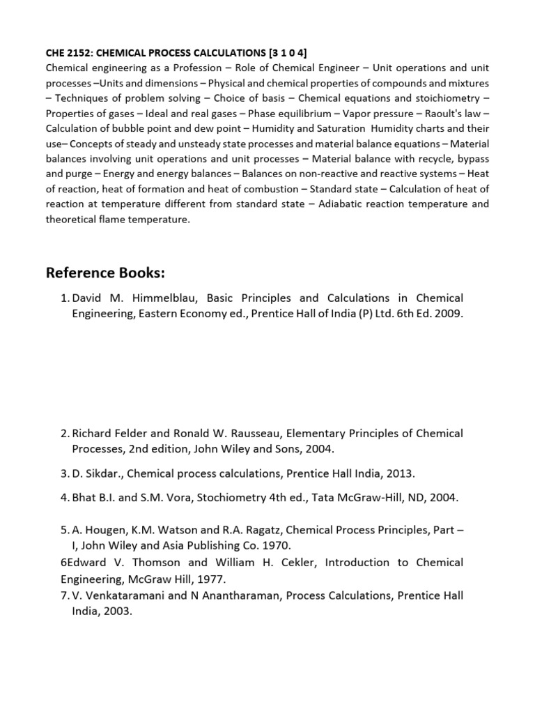 CPC Class 1-4 Unit Opertion | PDF | Mole (Unit) | Gases