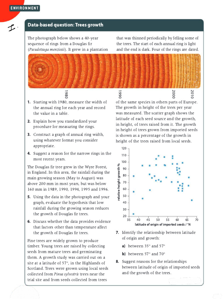 Tree Growth Analysis and Climate Impact | PDF | Electromagnetic ...