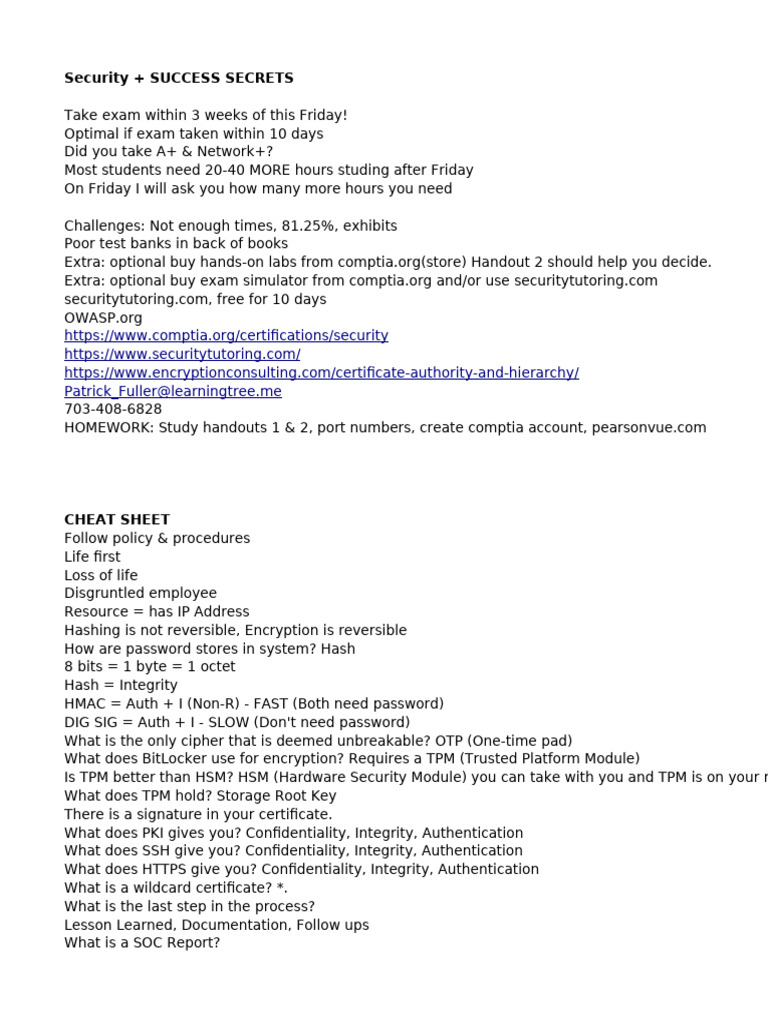 Security+ Syllabus | PDF | Radius | Network Switch