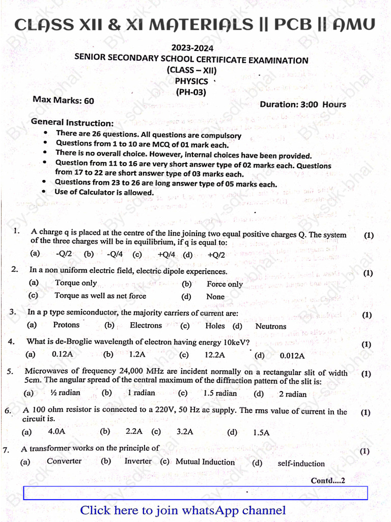 12th Rest of PYQs | PDF