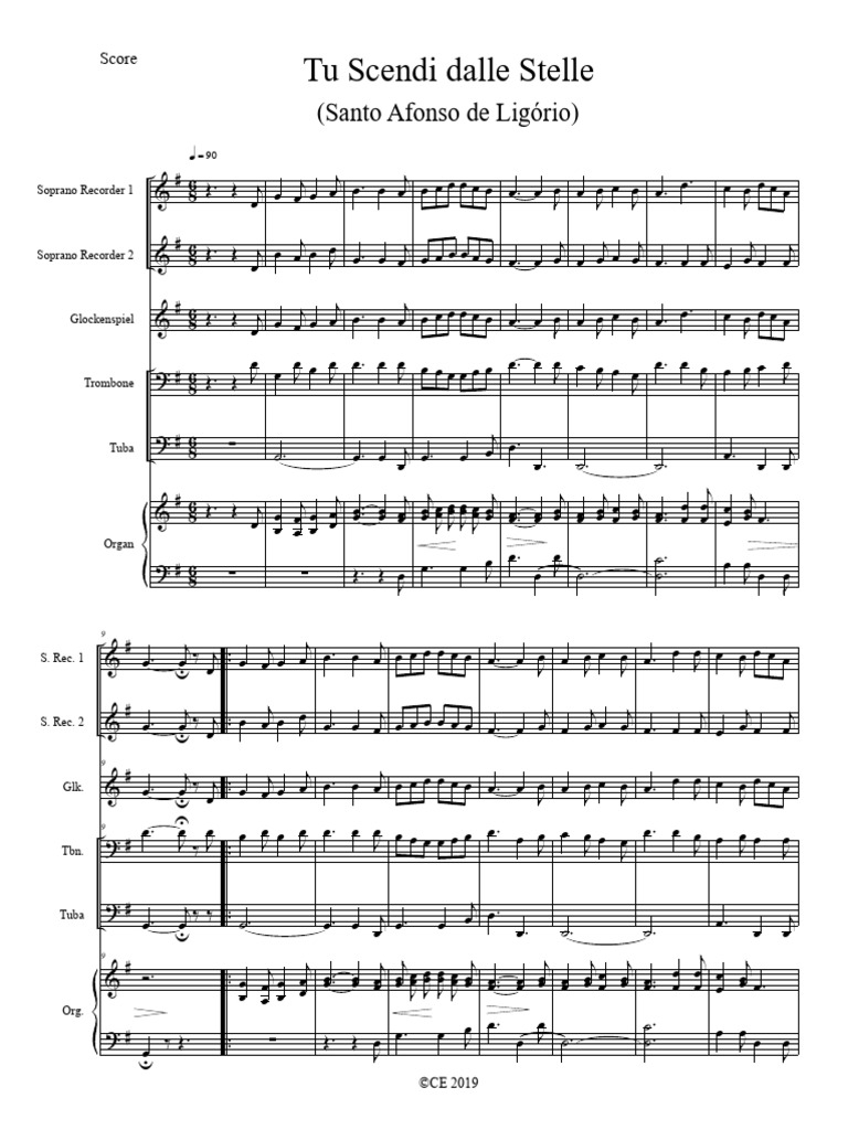 Tu Scendi Dalle Stelle | PDF