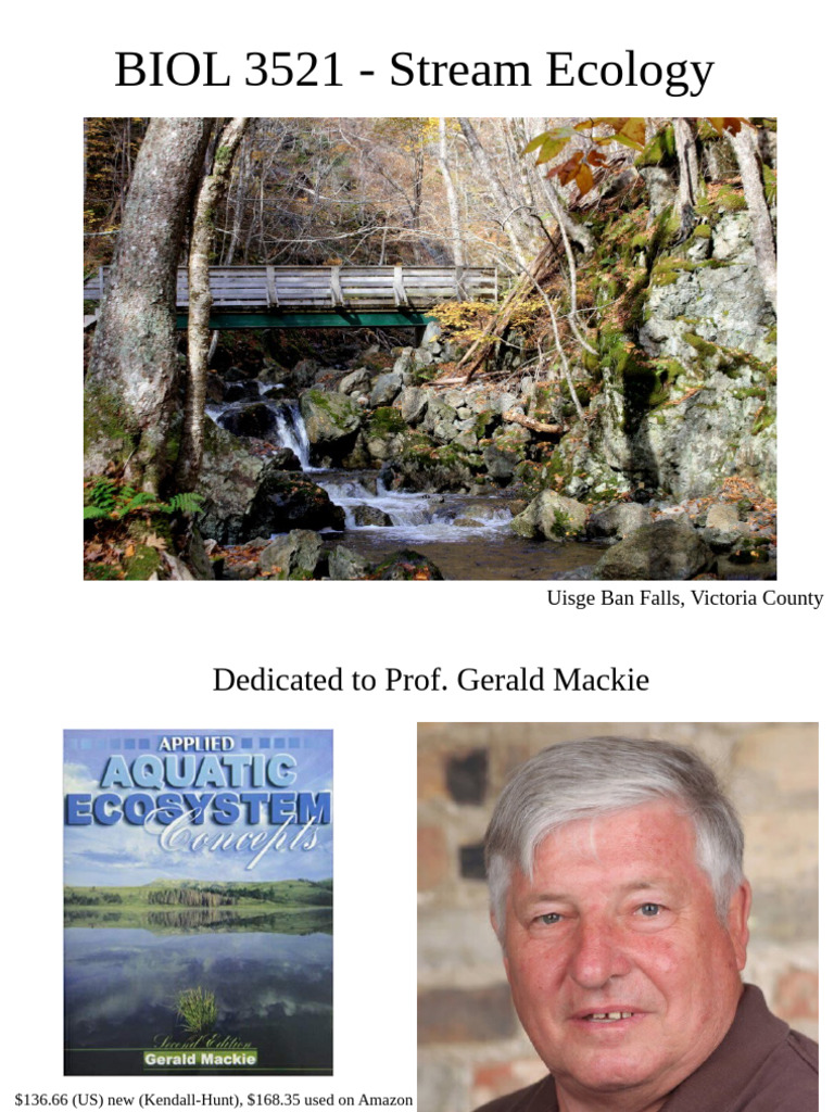 Stream Ecology Intro Lecture#1_F2024 (4) | PDF | Benthic Zone | Stream