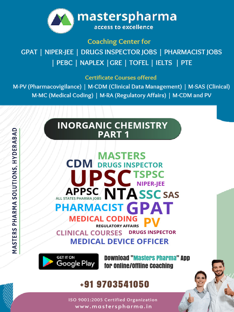 Inorganic Chemistry Part 1 | PDF | Chemical Substances | Physical Sciences